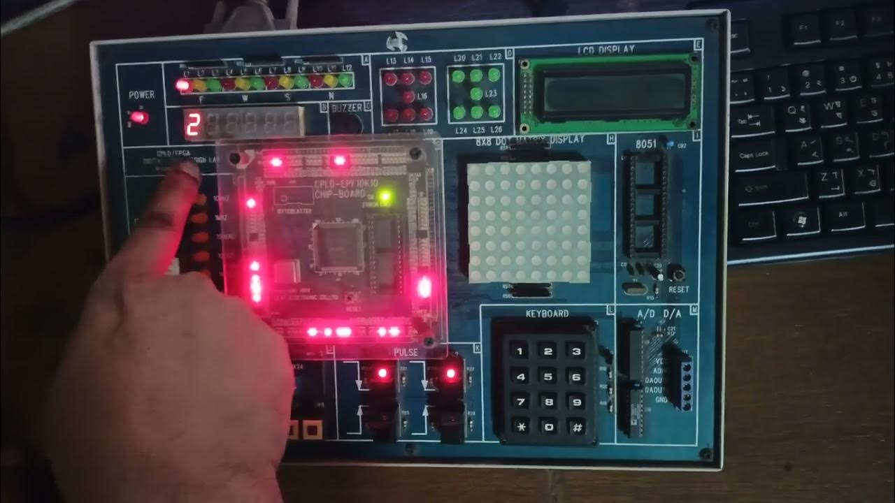 Smart Elevator Control Project (Implemented using Verilog and CPLD2900) - YouTube