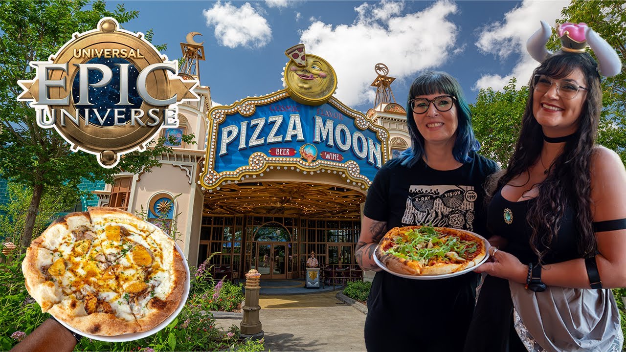 Epic Universe Pizza Moon 🍕 Universal Orlando food review 2025 - YouTube