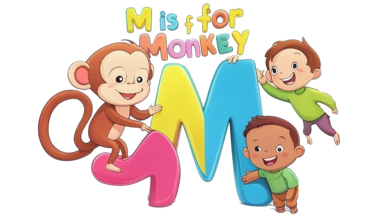 M is for Monkey | M is for Moon | Fun Alphabet Song for Kids | Learn ...