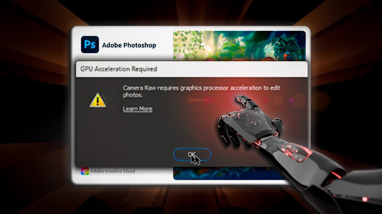 COMO RESOLVER ERRO no PHOTOSHOP GPU ACELERAÇÃO NECESSÁRIA - YouTube