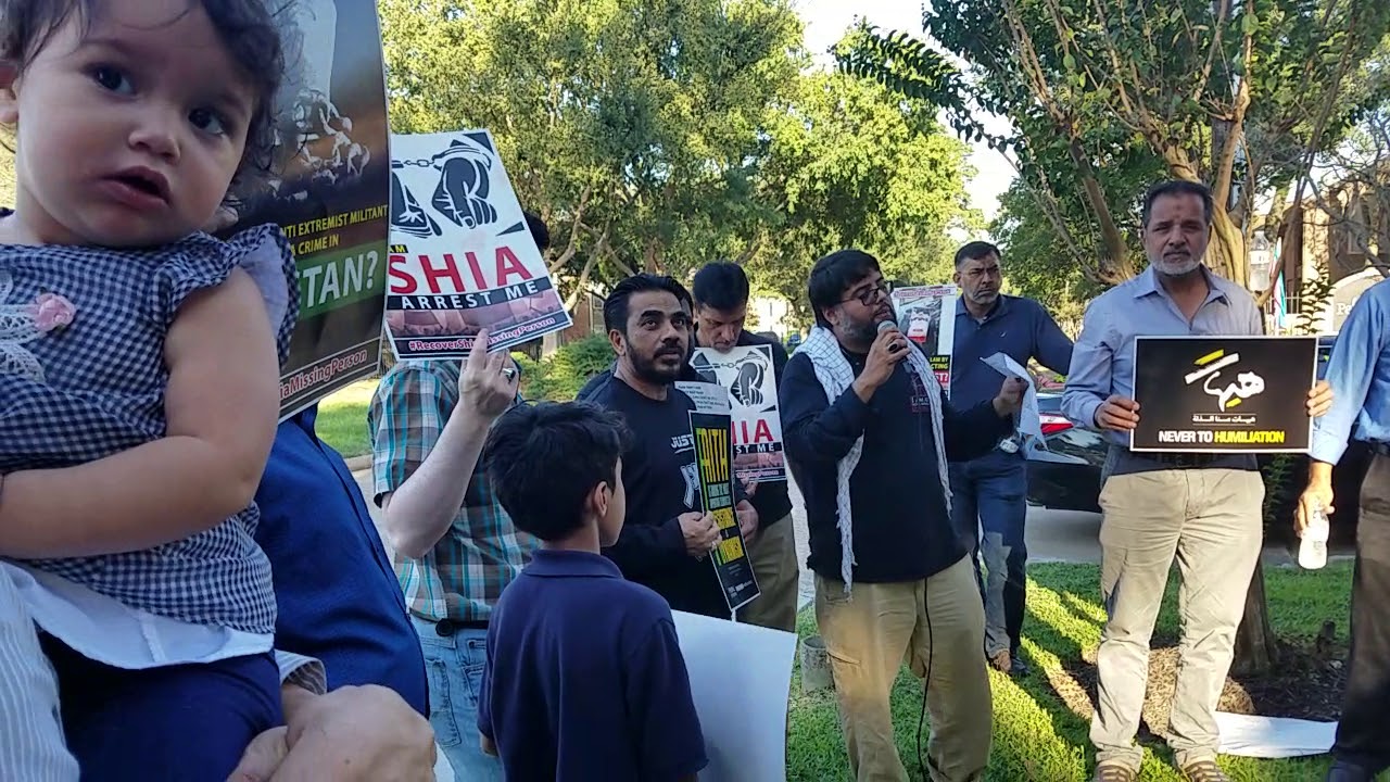 Protest For Shia Missing Persons Outside Pakistani Consulate Houston,TX ...