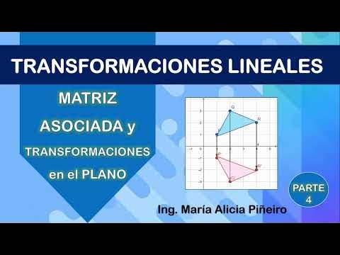 Matriz asociada y TRANSFORMACIONES LINEALES en el plano - YouTube