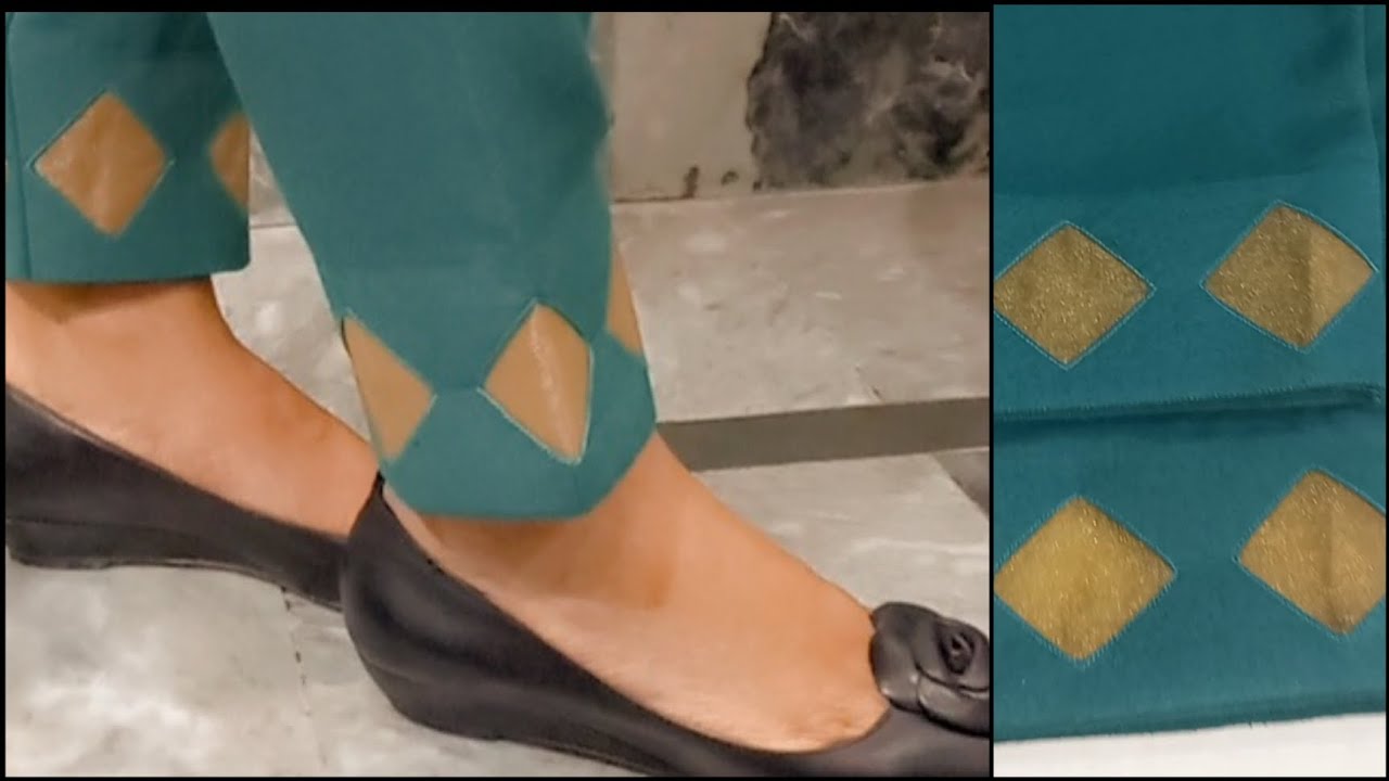 Latest 2022 trouser design with organza cutwork| new trouser design # ...