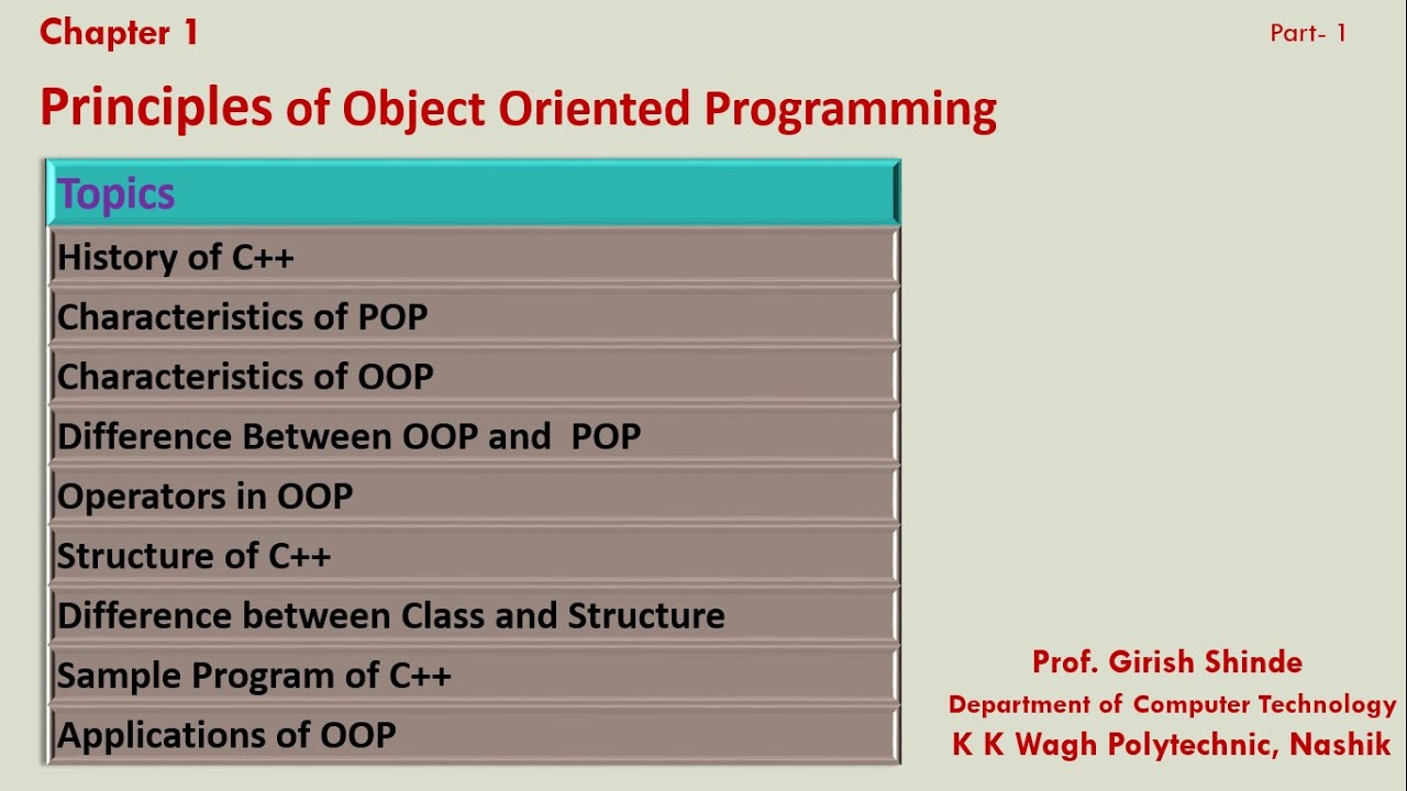 Introduction To OOP Language Object Oriented Programming YouTube Introduction To OOP Language Object Oriented Programming YouTube