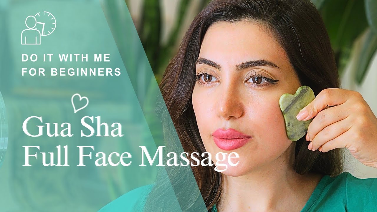 GuaSha Full Face Massage for Beginners #faceyoga #skincare #guasha # ...