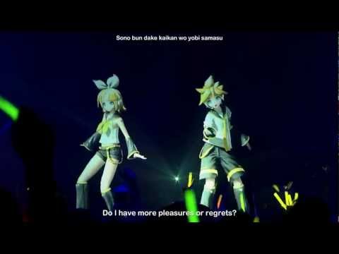 Len And Rin Kagamine - Purple Butterfly on your Right Shoulder ~ Project DIVA Live - eng subs