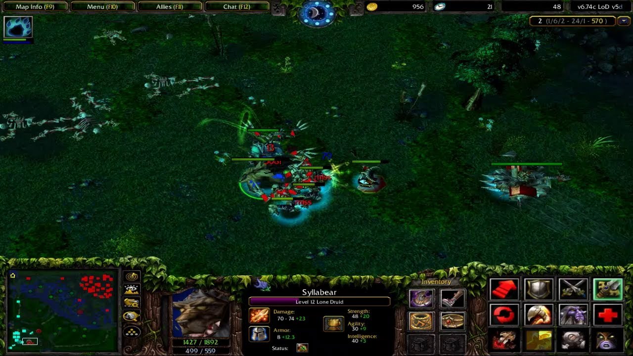 Warcraft Gaming | Dota Lod 6.74C v5d | Rizzrak Vs Team 2 | Defense Of ...