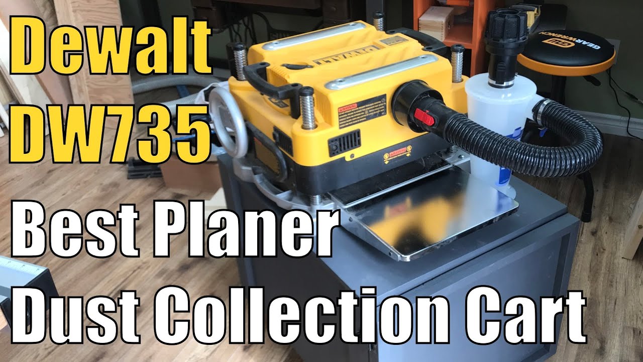 Best Dewalt DW735 Planer dust collection cart - YouTube