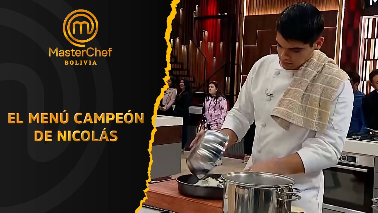 Nicolás tuvo un duro trabajo para convertirse en MasterChef en la final ...