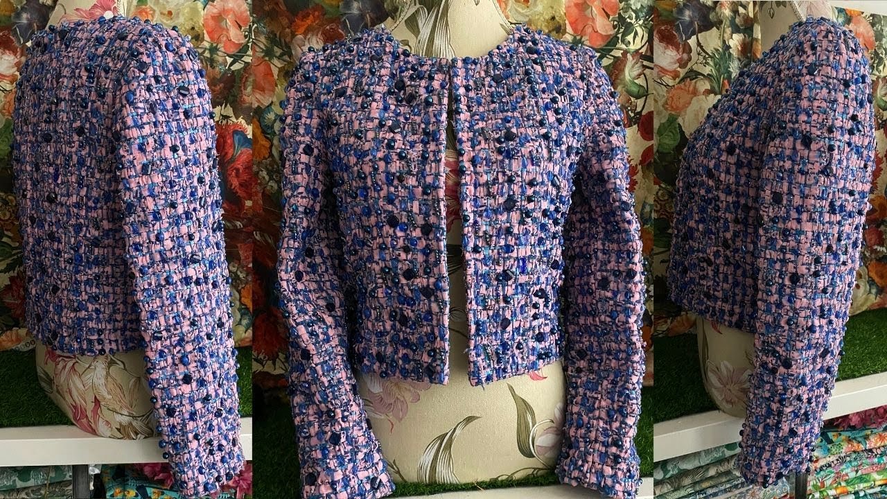 DIY Designer Beaded Jacket - Step By Step - YouTube