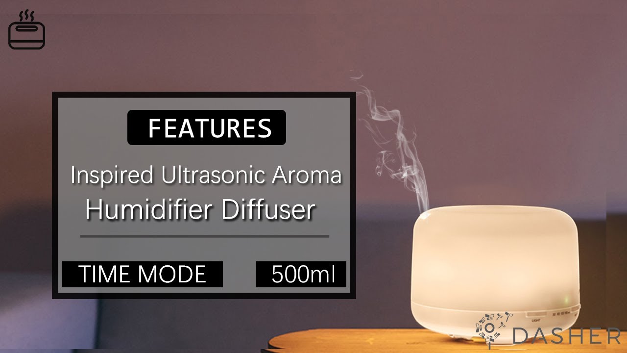 Inspired Ultrasonic Aroma Humidifier Purifier Diffuser Zen-Like No ...