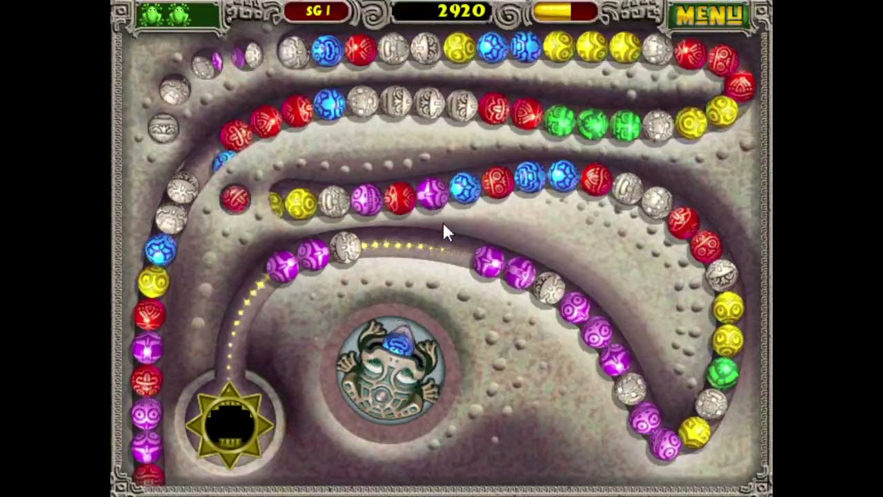 [Zuma Deluxe] Lair Of The Mud Snake, but there's a subtle difference ...