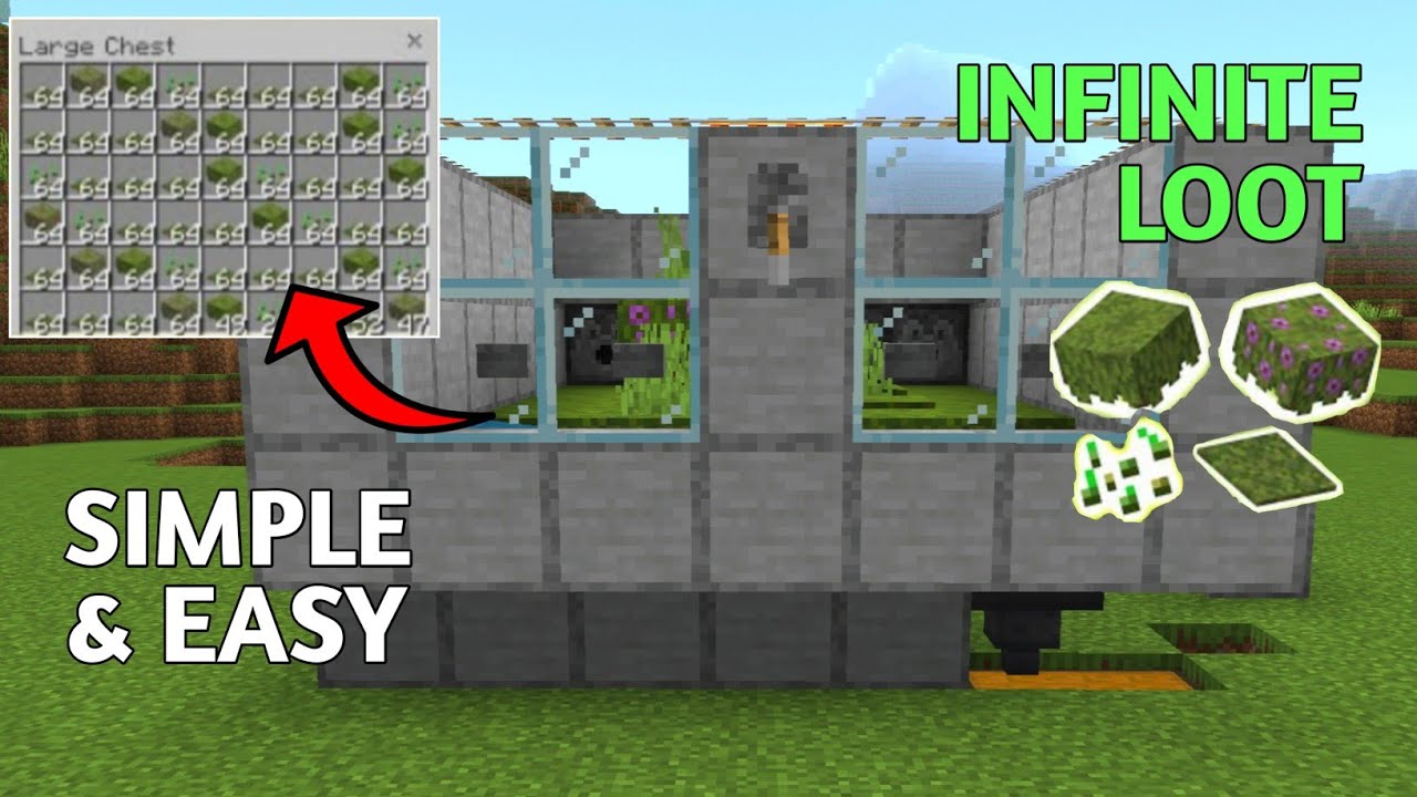 SIMPLE 1.18 AUTOMATIC AZALEA AND MOSS FARM TUTORIAL in Minecraft ...