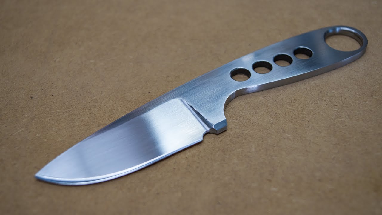 Fabricación de cuchillo enterizo simple - YouTube