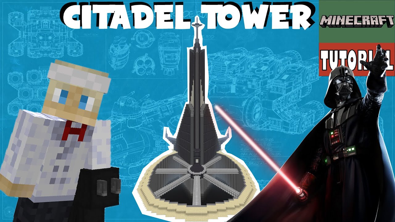 Minecraft Citadel Tower Tutorial! (From Star Wars Rouge One) - YouTube