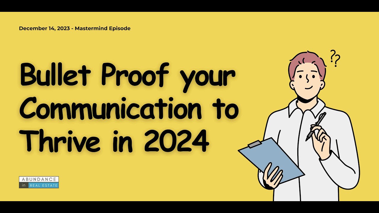 Bullet Proof your communication to thrive in 2024 - December 15, 2023 - Mastermind Episode - YouTube