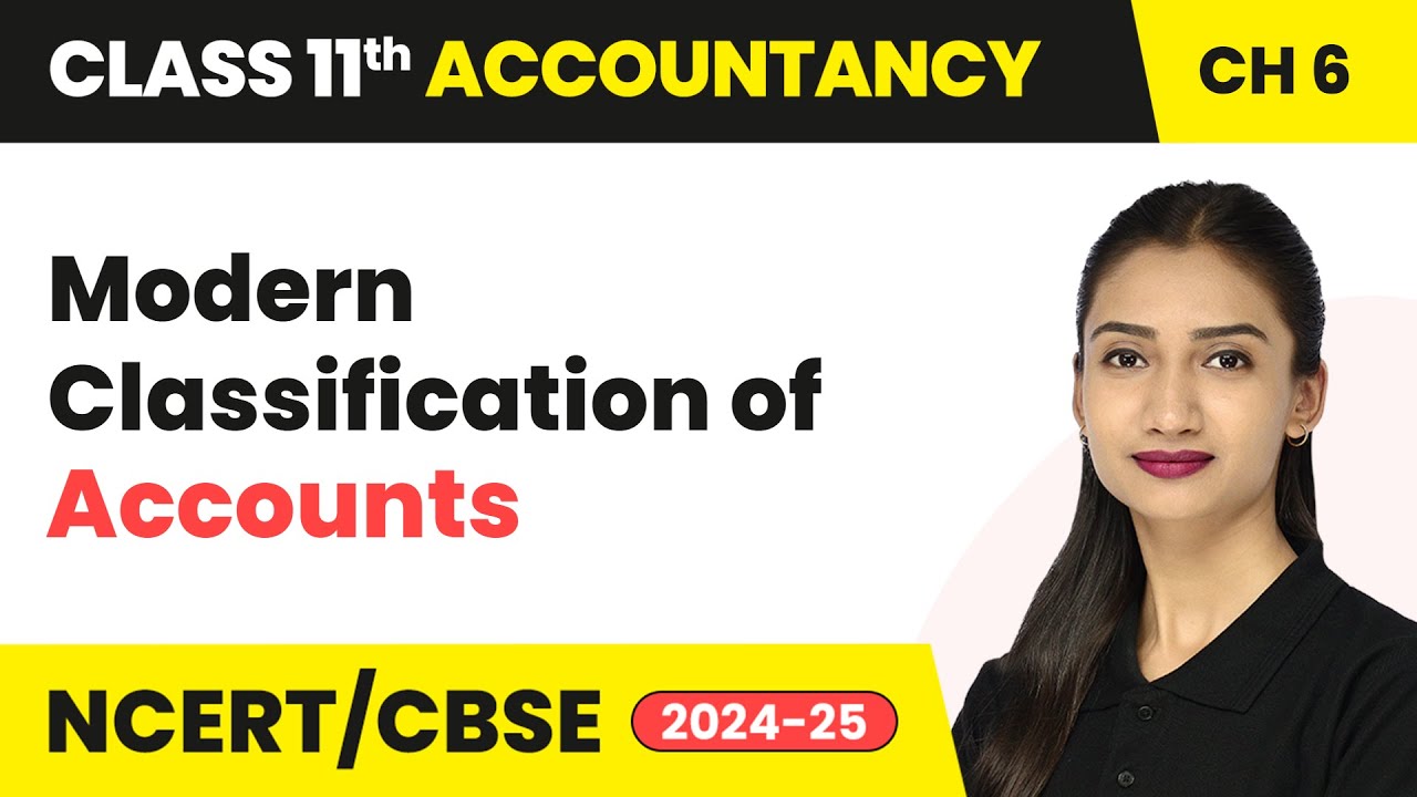 Modern Classification of Accounts - Accounting Procedures | Class 11 ...