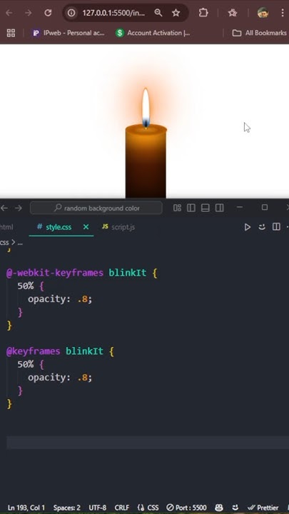🔥Day 2 : Lamp Web Animation with HTML, CSS | 100 Days Challenge 🚀 #coding #cssanimation #python ...