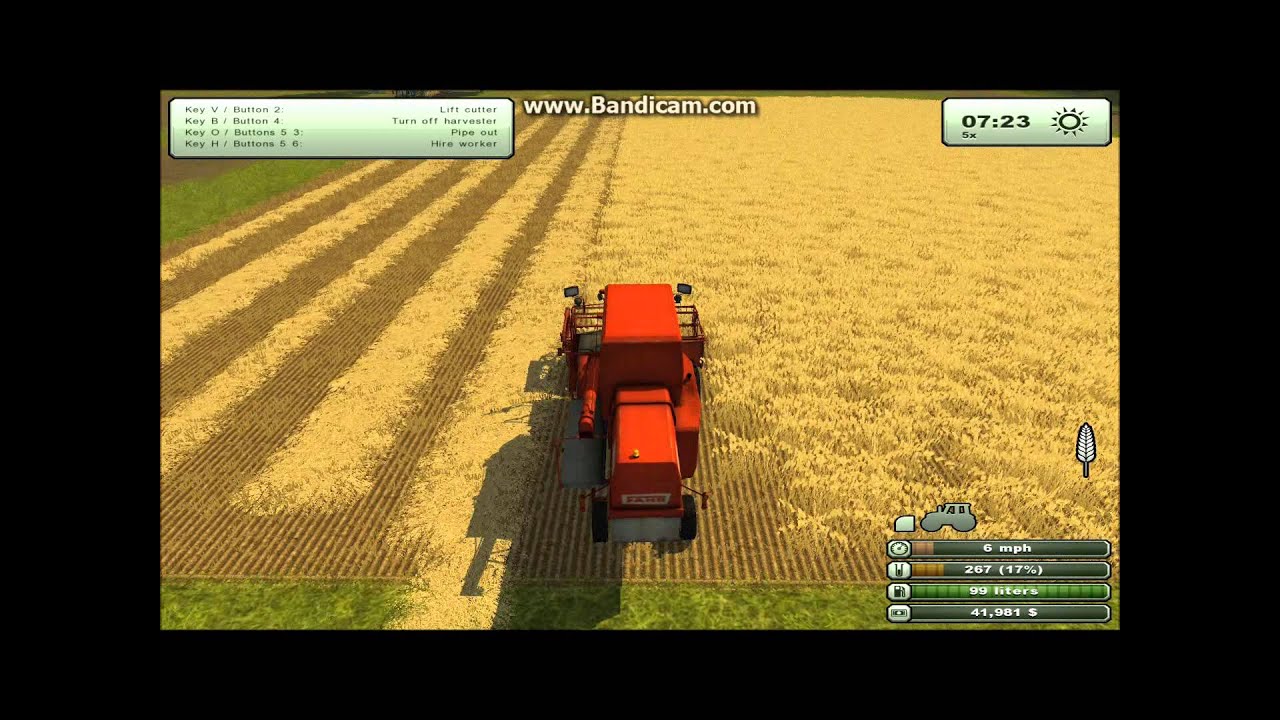 Let's play Farming Simulator 2013 - part 1 Harvesting - YouTube