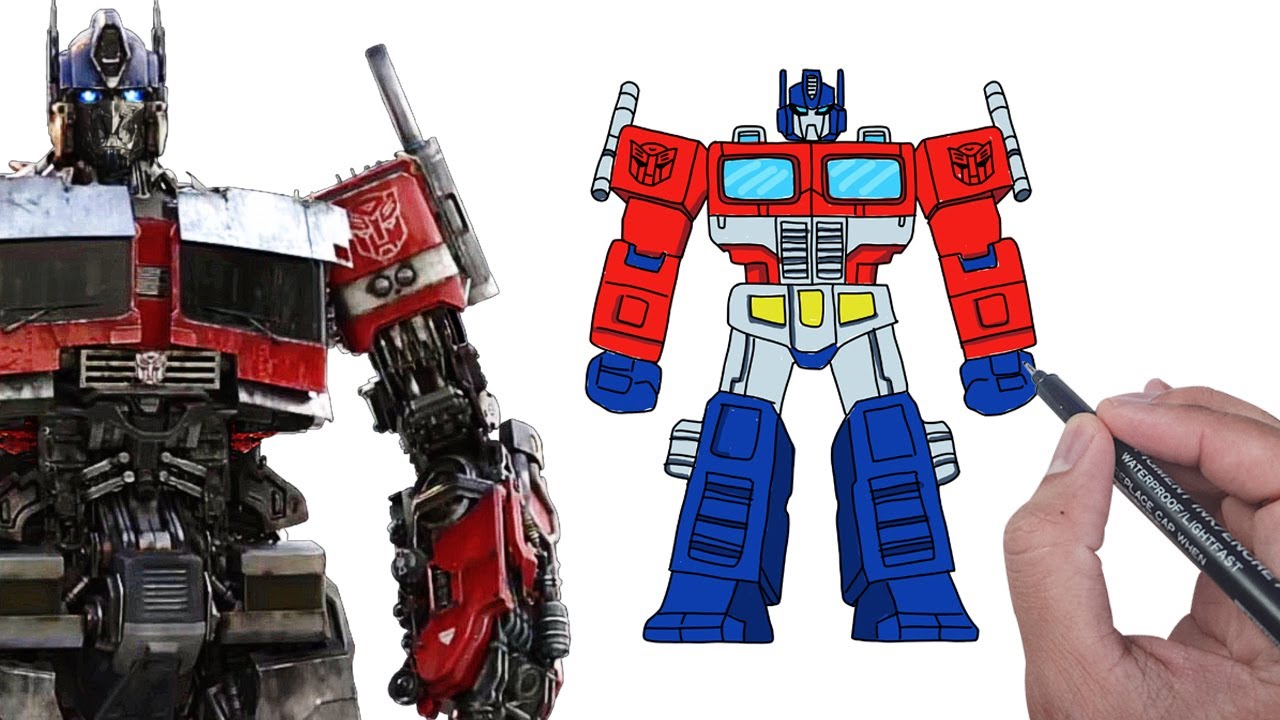 How To Draw Optimus Prime Easy - YouTube