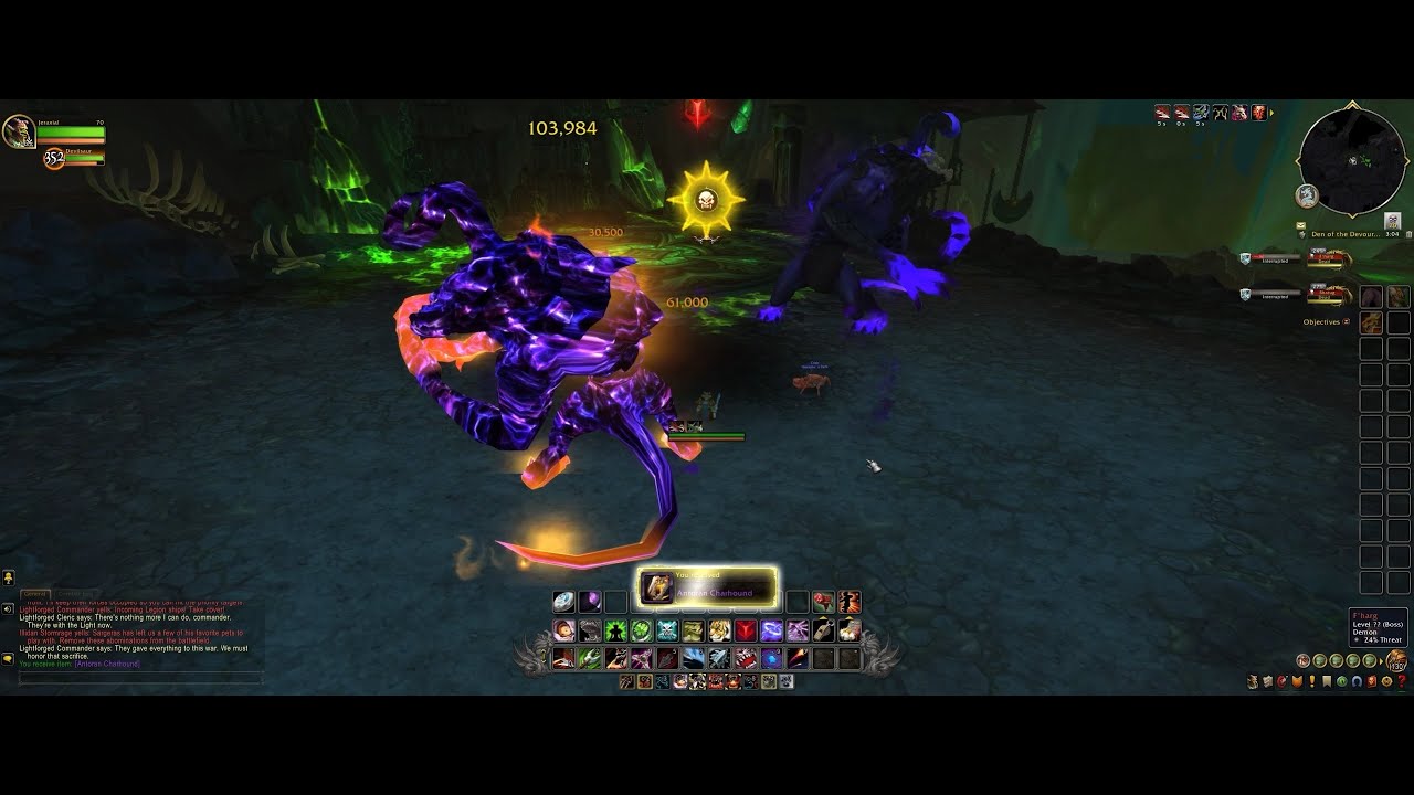 F'HARG DROPS THE ANTORAN CHARHOUND | WORLD OF WARCRAFT | GOBLIN HUNTER ...
