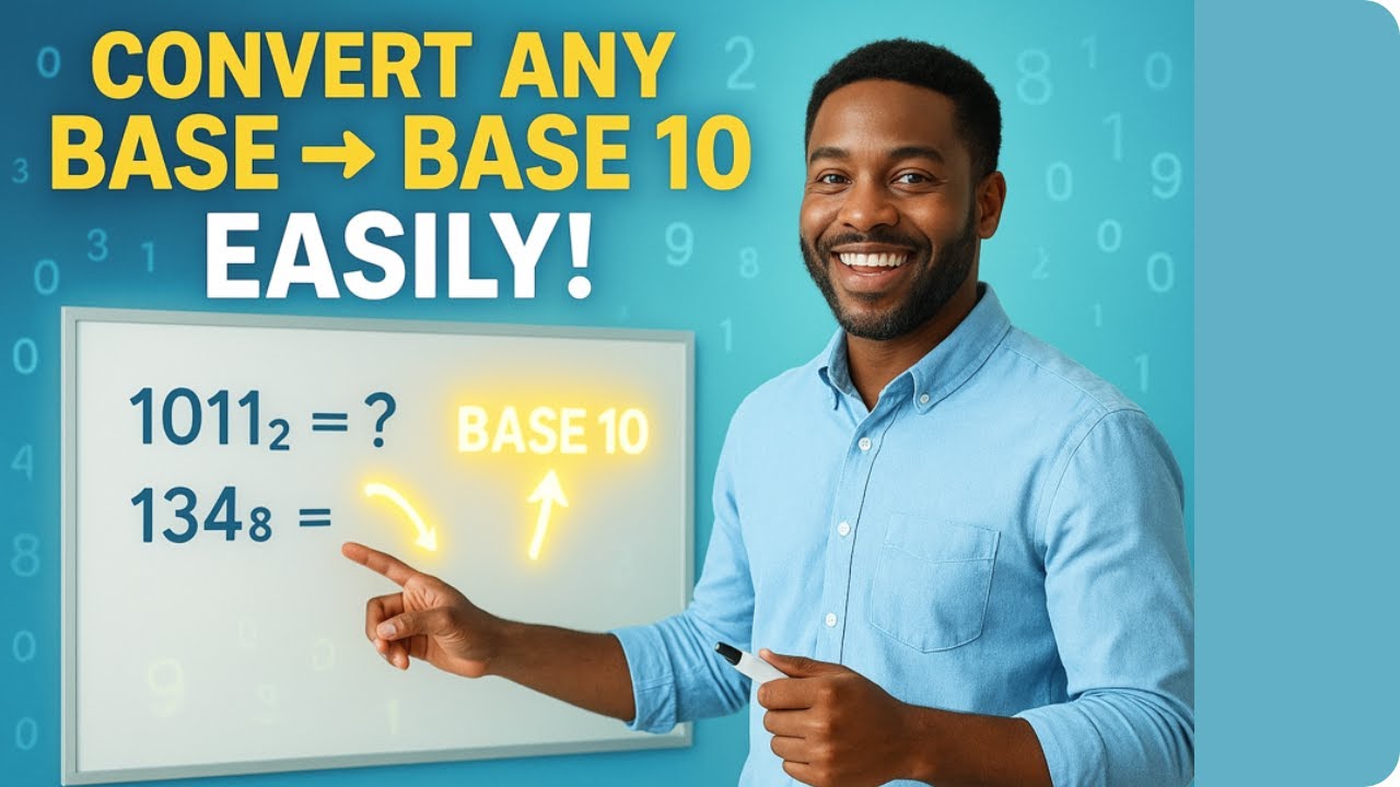 How to convert from other bases to base 10 - YouTube
