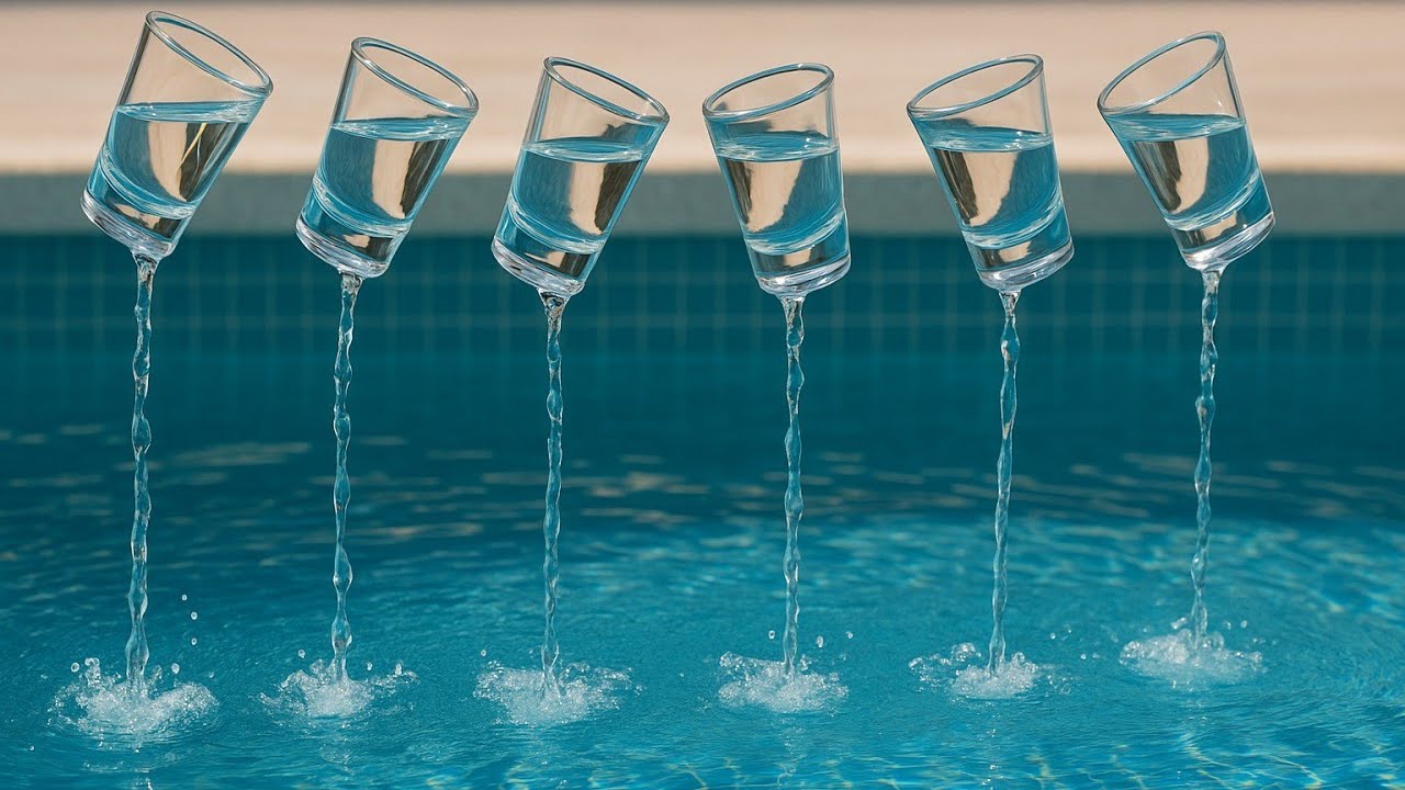 How many WATER SHOTS to fill POOL?!? - YouTube
