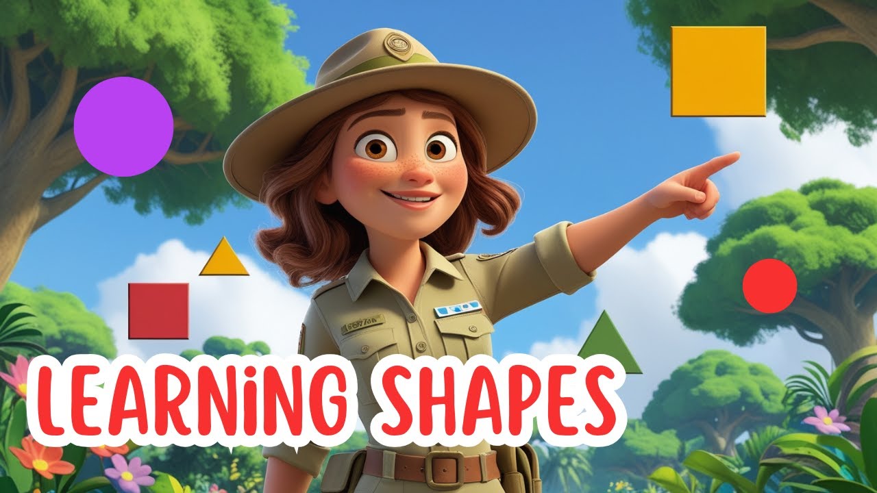 Shape Safari Song | Learn Shapes in The Jungle! Preschool and Toddler ...