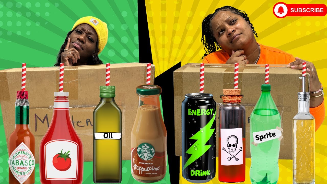Guess the Drink Challenge| Mystery Drink Challenge - YouTube
