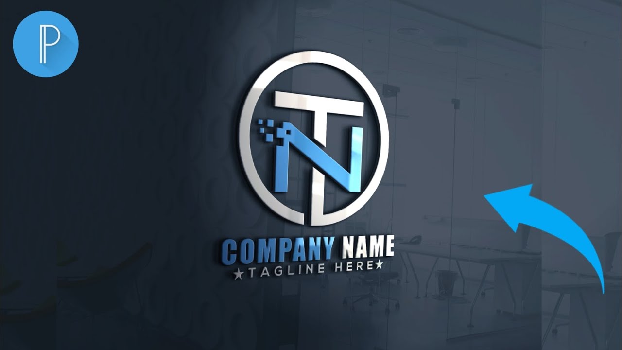 How to make/creative TN name Professional Logo Design pixelLab tutorial ...