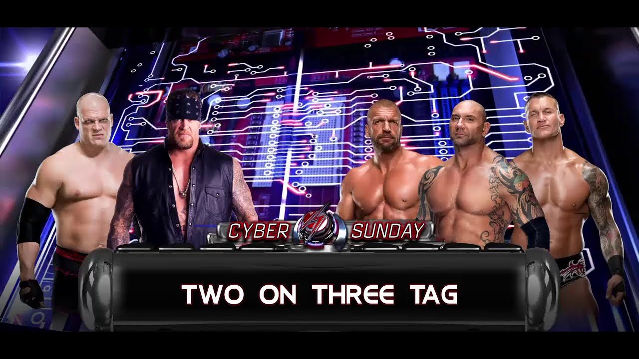 WWE 2 on 3 Handicap Tag Match Brothers of Destruction vs Evolution - YouTube