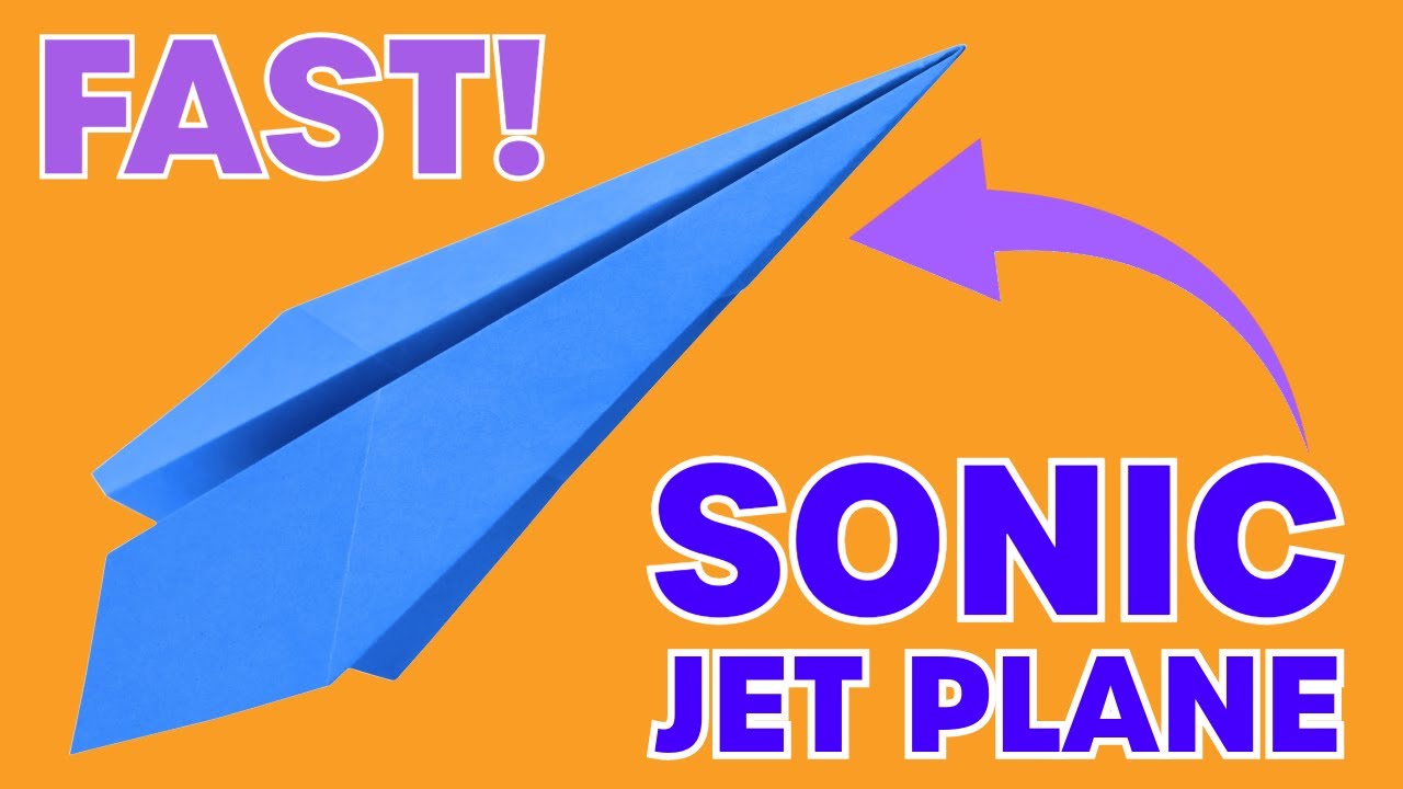 Super SONIC PLANE! Learn to make a basic sonic plane that flies EASY ...