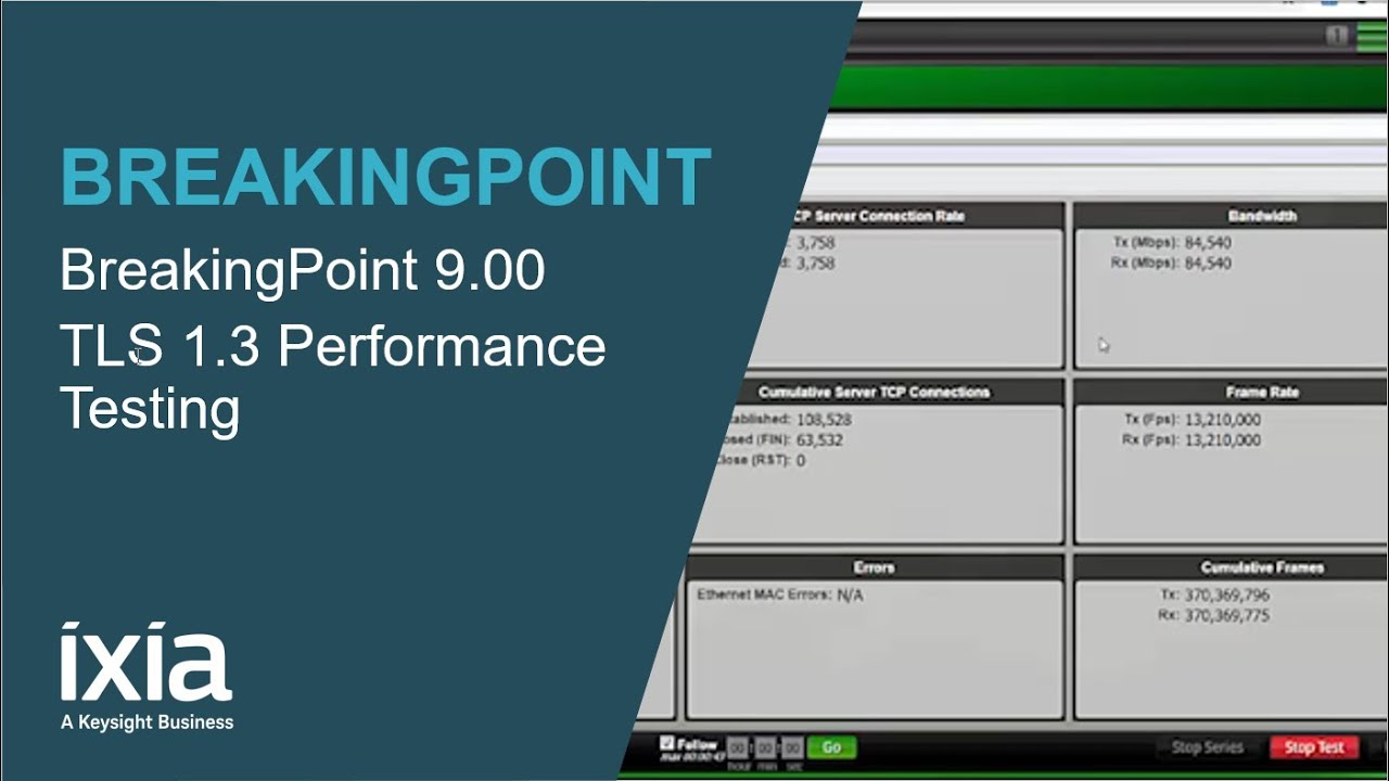 BreakingPoint 9.00 - TLS 1.3 Performance Testing - YouTube