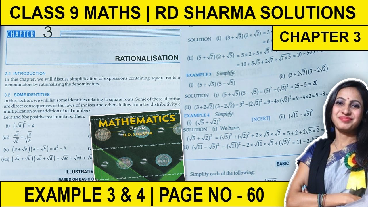 Class 9 Maths RD Sharma Solutions | Chapter 3 Example 3 and 4 Page No ...
