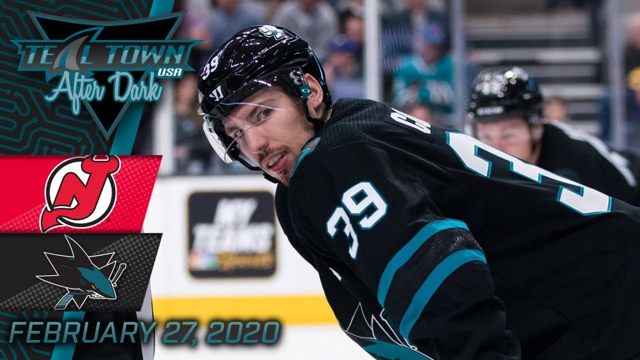 New Jersey Devils vs San Jose Sharks - 2/27/2020 - Teal Town USA After ...