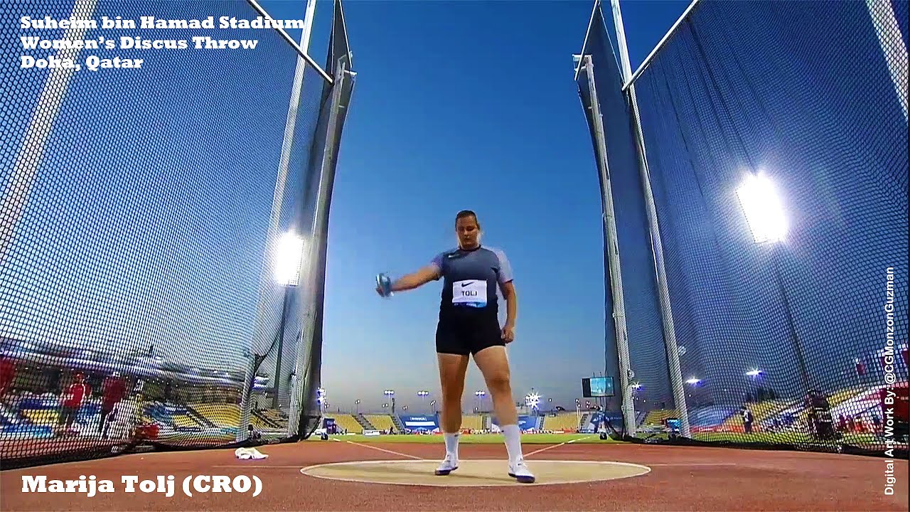 Marija Tolj (CRO) - Women's Discus Throw. Suheim bin Hamad Stadium ...