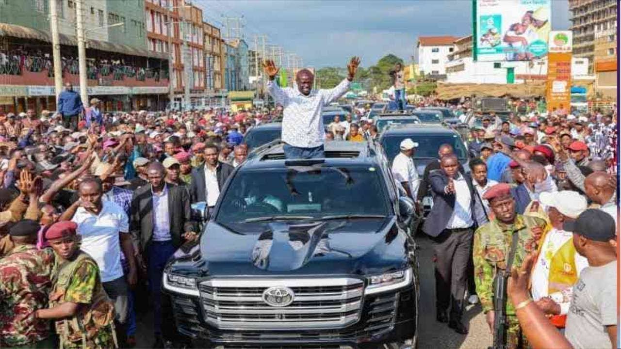 GLOVE OFF!!AS GACHAGUA AND HIS TROOPS BLOCKED IN KITENGELA BY MILLIONS ...