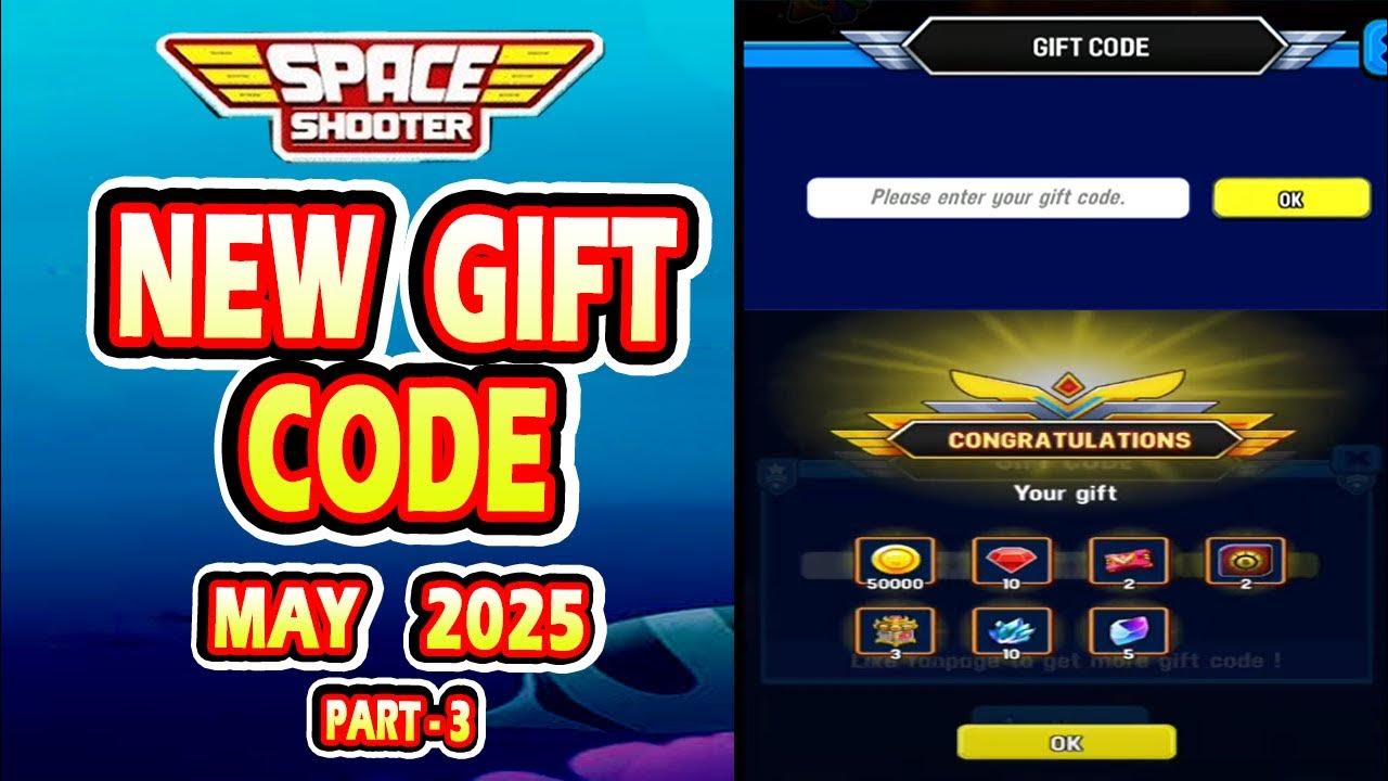 Space Shooter New Gift Code | Space Shooter New Gift Code April 2025 (Part-3) - YouTube