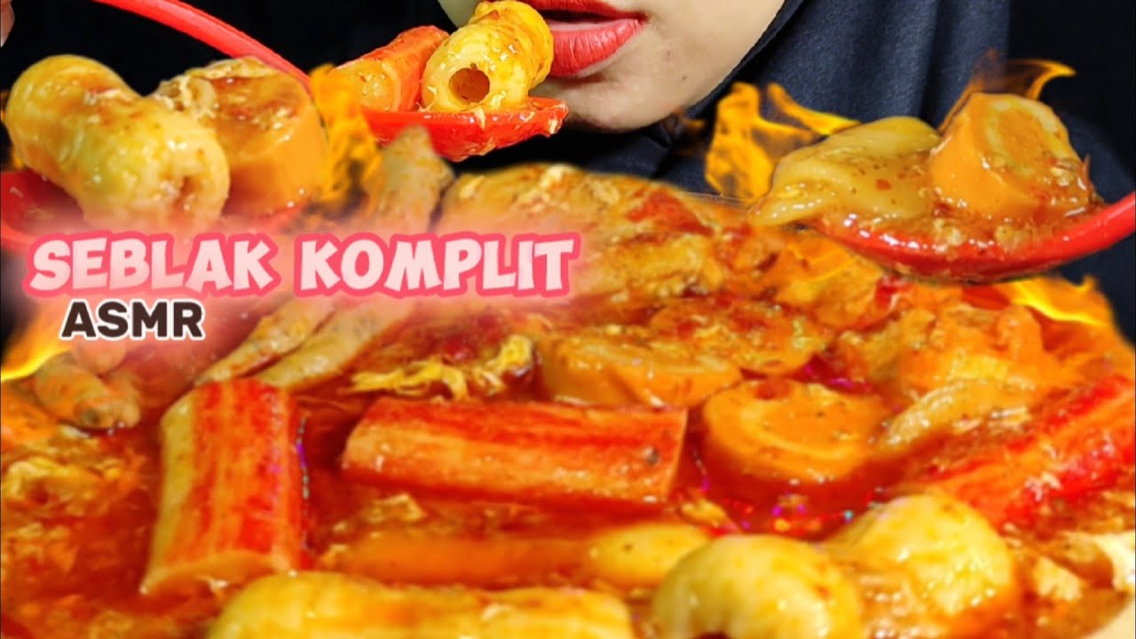 ASMR SEBLAK KOMPLIT FULL TOPPING💥🤤 ||ASMR INDONESIA🇮🇩 #asmr - YouTube