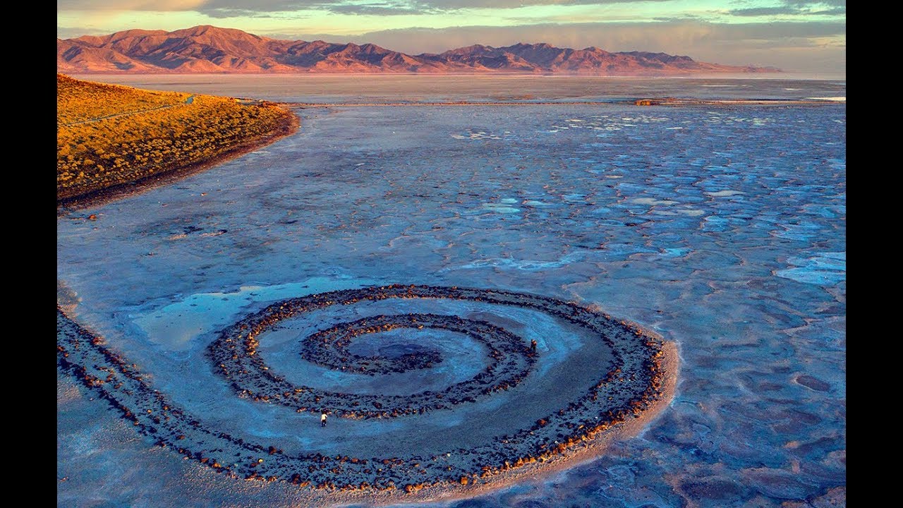 The Spiral Jetty - Land Art by Robert Smithson - YouTube