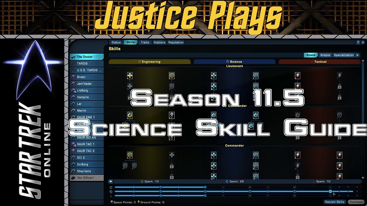 Star Trek Online - Season 11.5 - Science Space Skill Revamp Guide - YouTube
