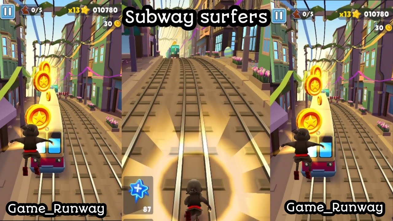 subway surfers cartoon 3D Gameplay | Jake, Tricky & Fresh vs Inspector ...
