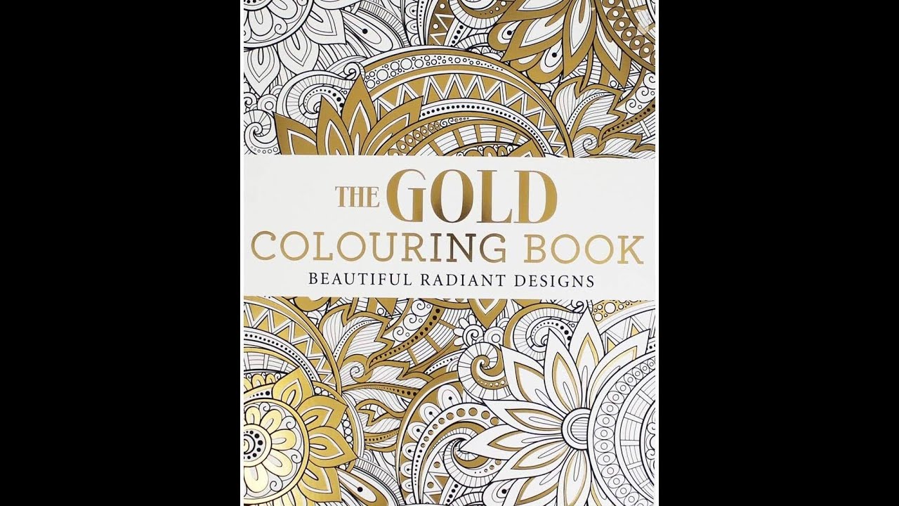 Flip Through The Gold Colouring Book - YouTube