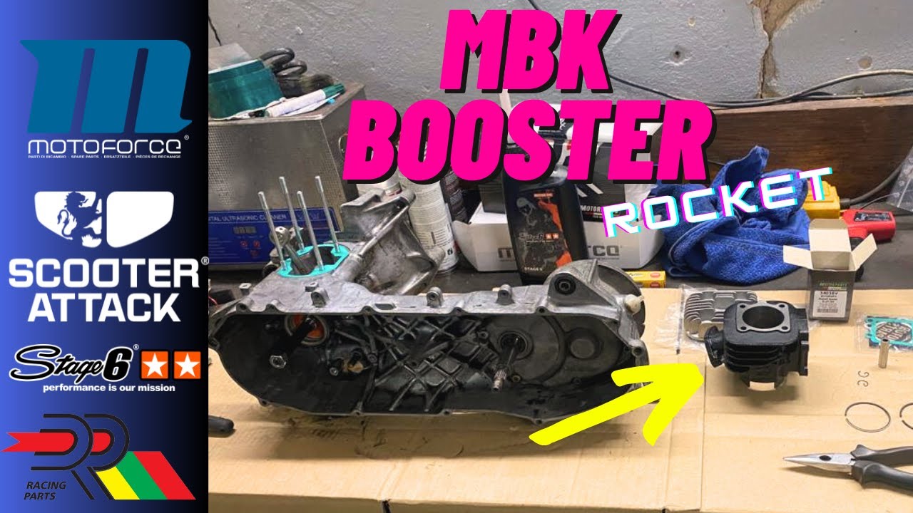 MBK Booster MOTOR Zusammenbau + Gabel - YouTube