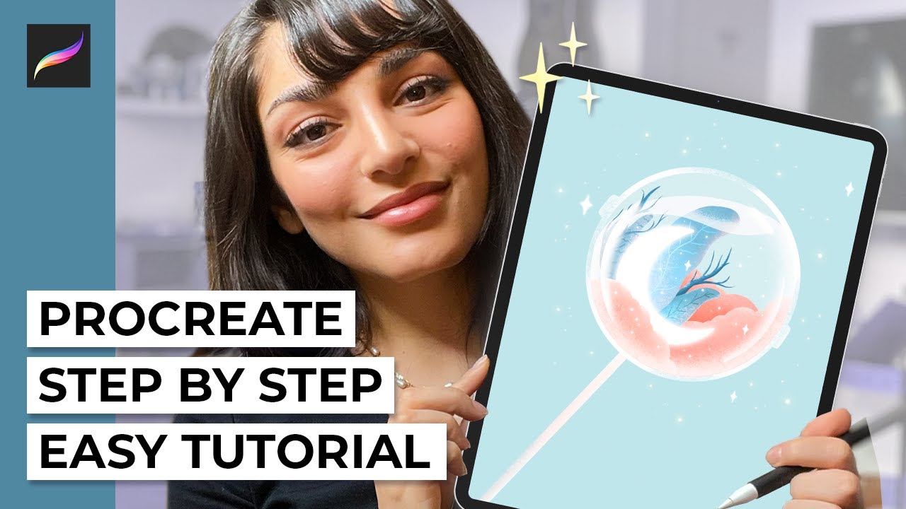 Step-by-Step Procreate Tutorial | Dreamy Lollipop Digital Drawing on ...