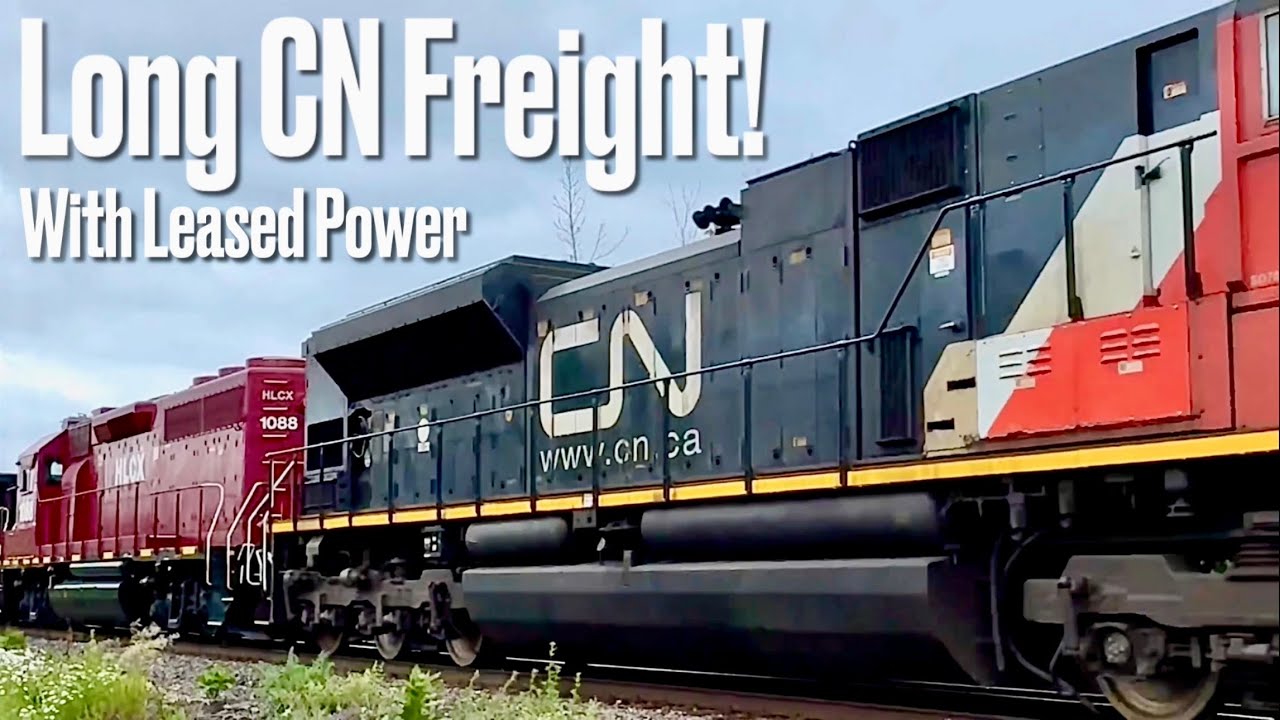 West of Cornwall ON: Long CN Freight - Whole Train! #railways # ...
