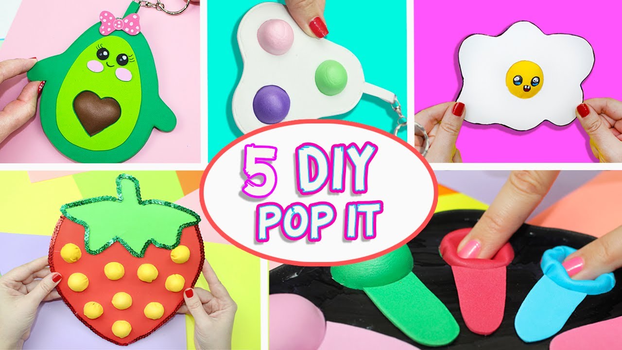5 DIY POP IT / How to make POP IT / simple dimple paper / TikTok fidget ...