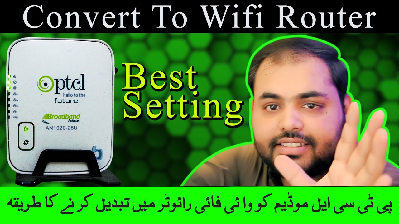 #Ptcl modem convert to router | #ArtBySikandar - YouTube