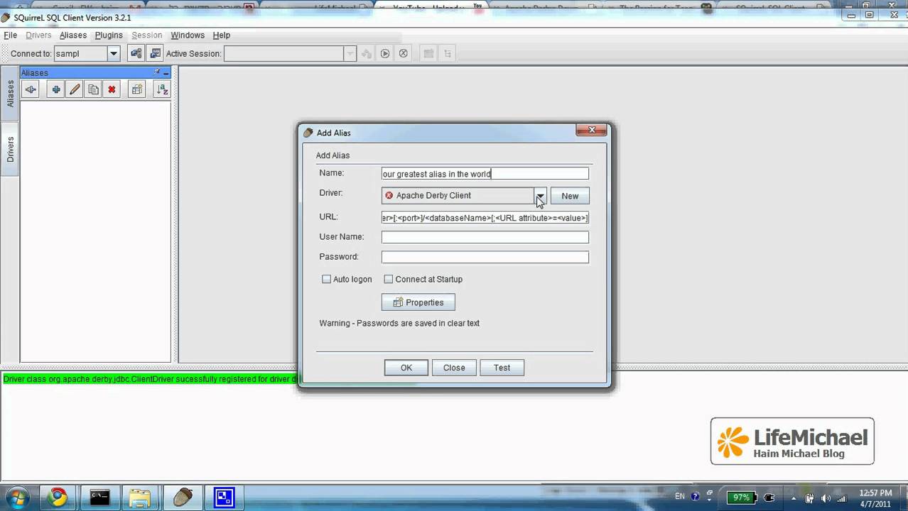 Squirrel SQL & Derby DB Jump Start (4/5) - YouTube