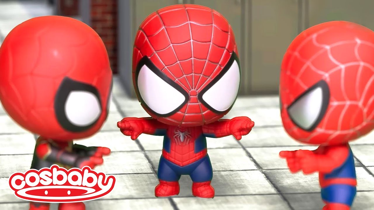 Hot Toys - Spider-Man Cosbi Bobble-Head Collectible Set - YouTube